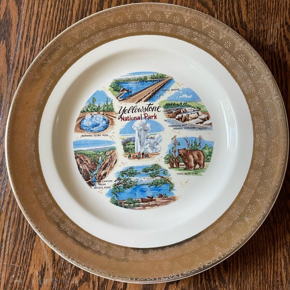 Art | Yellowstone National Park Plate | Poshmark